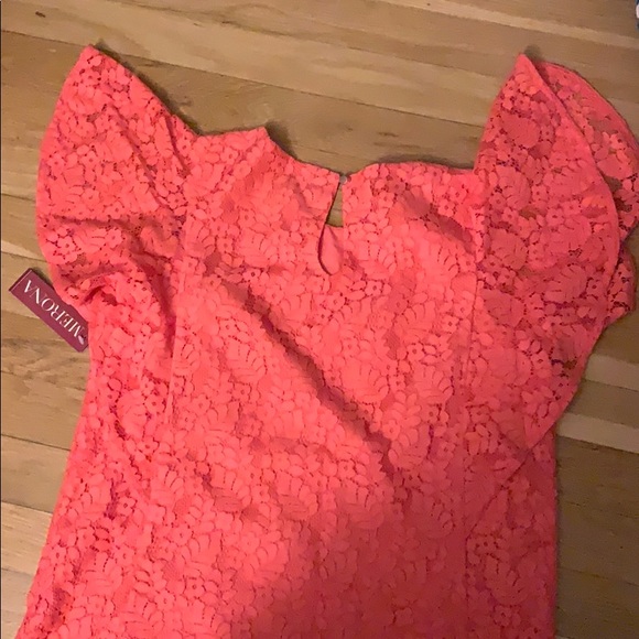 Merona | Tops | Merona Coral Lace Top | Poshmark
